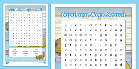 KS1 Capybaras Fact File
