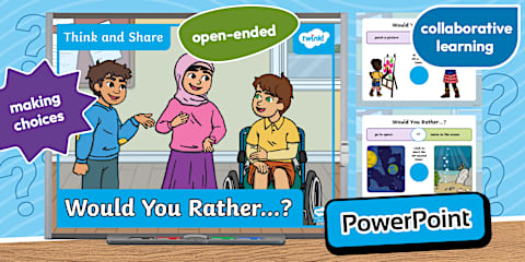 All About Me Think and Share PowerPoint