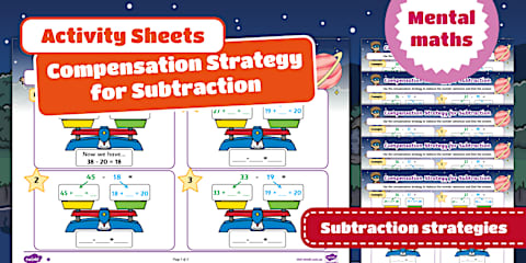 Split Strategy Subtraction Guided Activity Sheets