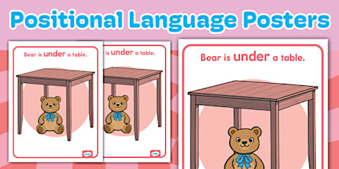 Where's the Teddy Bear? Preposition Bingo Game for ELL