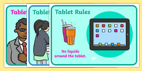 Ipad Rules Poster