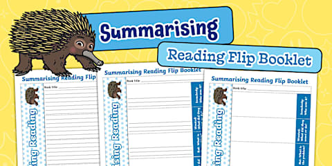 Summarising Non-Fiction Reading Flip Booklet