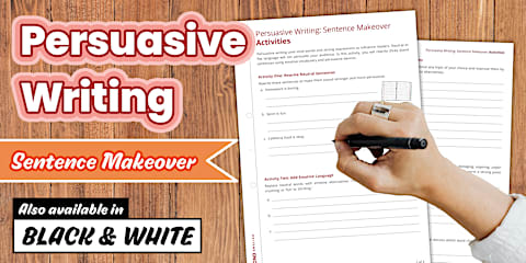 Reading Comprehension Persuasive Themed Text Activities