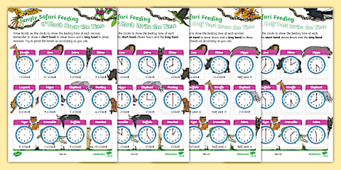 Digital and Analogue Clocks Worksheet