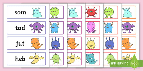 KS1 Alien Word Cards