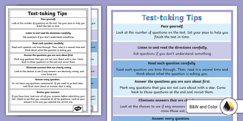Positive Affirmation Printable Sticky Notes for Test Taking