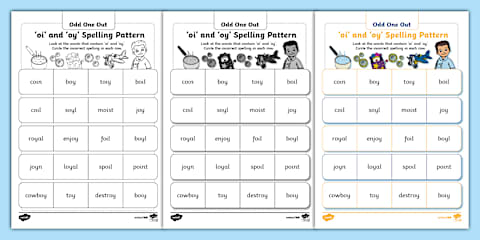 Vowel Digraph oi/oy Sound Display Posters