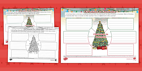 Comparing Christmas in Australia to a Different Country Mind Map