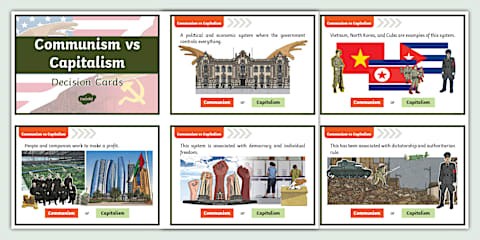 Eighth Grade Capitalism or Communism Sorting Worksheet