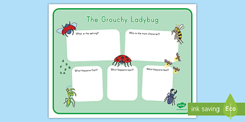 The Grouchy Ladybug Word Search