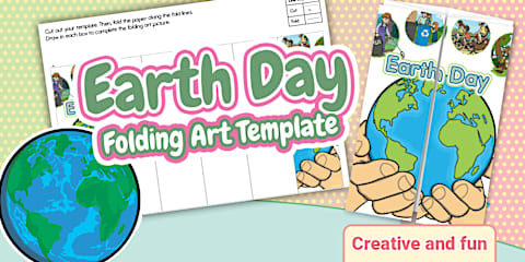 Earth Day Hexagon Writing Template