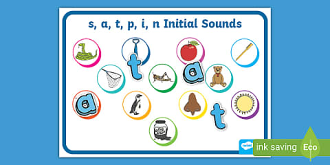 s, a, t, p, i, n Phase 2 Phonics Train Matching Activity