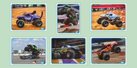 Hex Code Colouring- Monster Truck