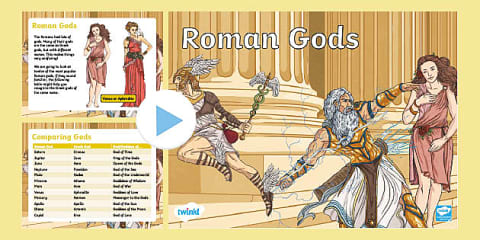Ancient Roman Gods Informational Posters for 6th-8th Grade