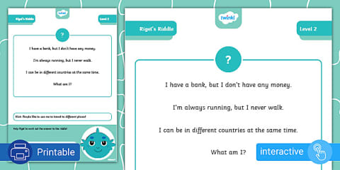 Riddle Writing Template