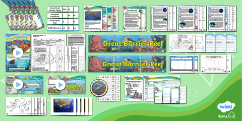 The Great Barrier Reef 3-6 Differentiated Cloze Passage Differentiated ...