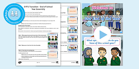 Whole School End of the School Year Assembly and Script