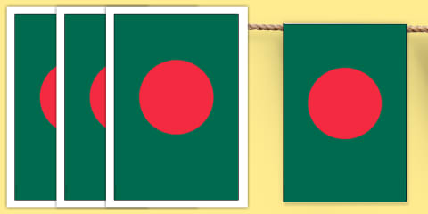 Bangladesh Flag Display Poster