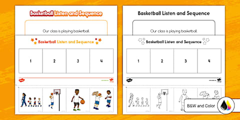 All About Basketball Flipbook for K-2nd Grade