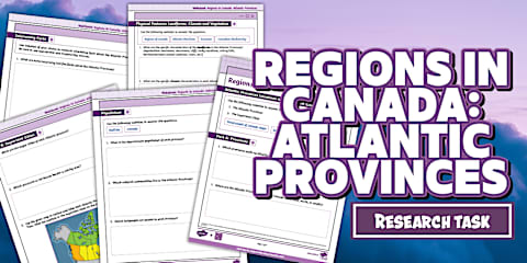 Canada's Regions, People, and Economy Assessment Sheet & Rubric