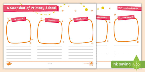 My Primary School Journey (Activity Sheet)