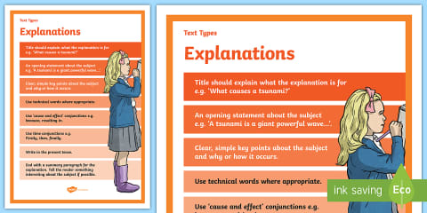 Y6 Information Texts: Explanation Model/Example Text