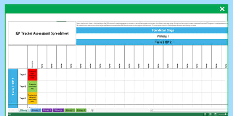 Individual Education Plan Template