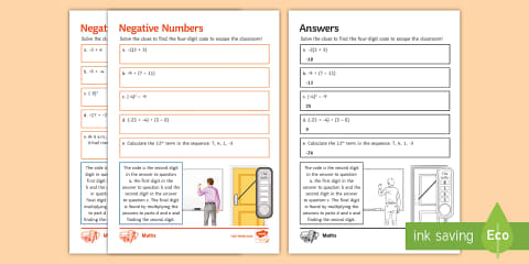 Positive and Negative Number Calculations
