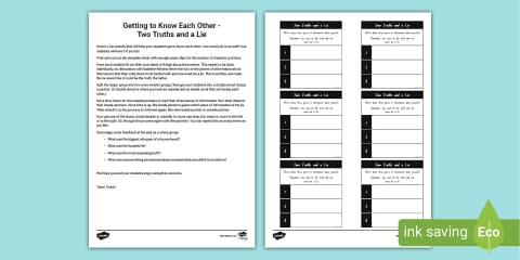 Blobs and Lines Ice Breaker Game