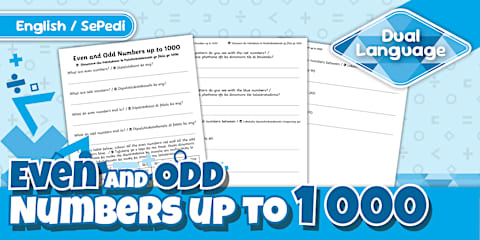 Grade 4 Maths - Term 1 - Even and Odd Numbers up to 1 000 Activity ...
