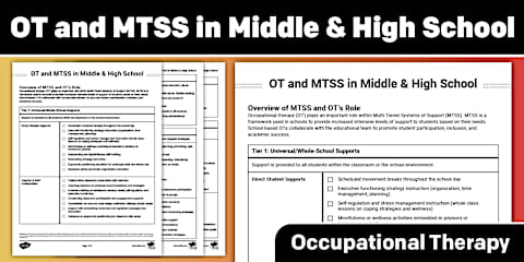 Summer Crossing the Midline Activities for Occupational Therapy