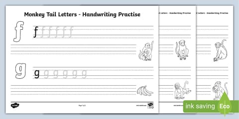 Head, Body and Tail Alphabet Strips