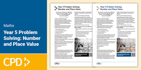 How to Teach Problem Solving in Year 5: Number and Place Value CPD Video