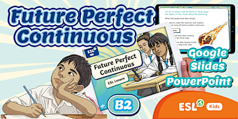 ESL Future Perfect Continuous Board Game [Kids, B2]