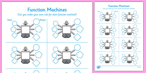 Make Your Own Function Machine Worksheet