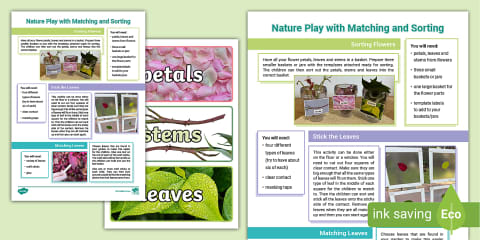 Nature Play Week Topic Planner
