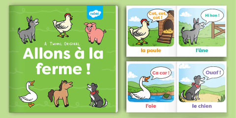 Jeu de paires interactif - les animaux de la ferme