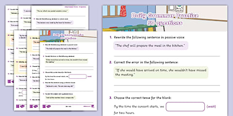 Daily Grammar Practice - 50 questions