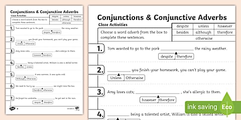 Conjunctive Adverb Poster