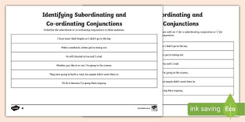 Third Grade Coordinating Conjunctions Word Search