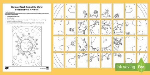 Harmony Week Everyone Belongs Colouring Page
