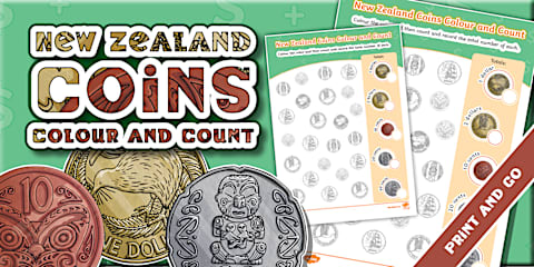 New Zealand Money Cut-Outs