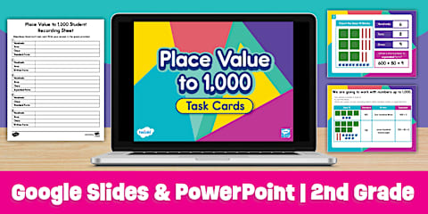 Second Grade Math 2-Digit Place Value Rounding to the Nearest 10 Color ...