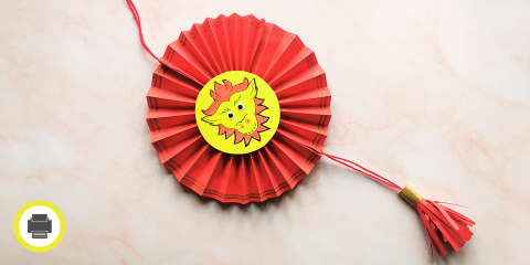 Chinese Dragon Paper Chain Craft - Australia