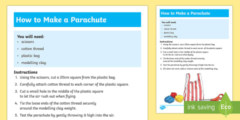 STEM Outdoors: Parachute Drop Experiment