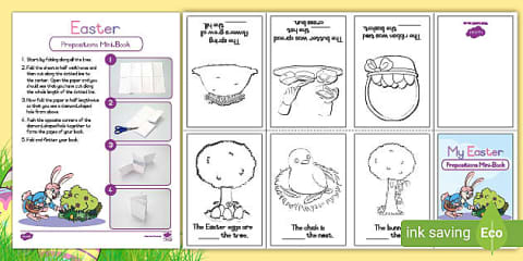 Easter Positional Words Mini Book
