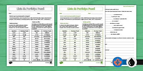 Affiche Participe Passé : Poster Éducatif en français