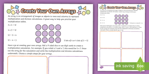 Multiplication Using Arrays