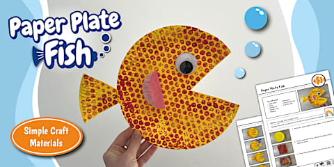 Paper Plate Capybara Craft