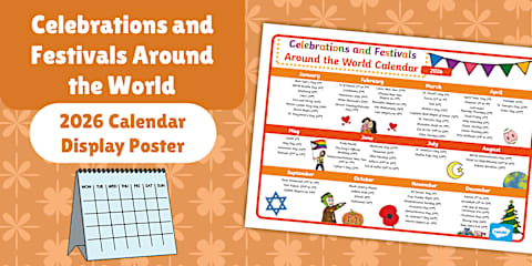 Monthly Events Calendar Early Learning and Childcare 2026